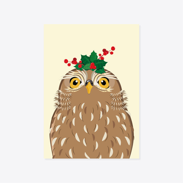 Eule – Owly – Bildkarte A5 – Nanimanu Designmanufaktur
